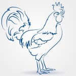 Download Free Simple Vector Chicken (White Rooster) Illustration - Free ...