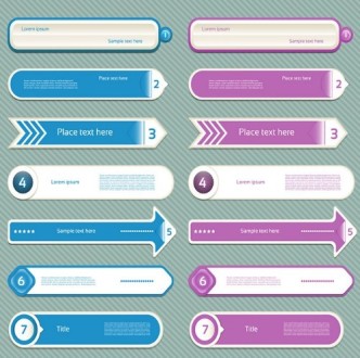 Download Free Simple Navigation Label Set Vector - Free Vector Labels