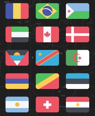 Download Free Country Flag Icons in Figma: 3 Styles - Free Figma