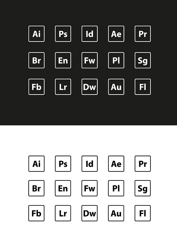 Free Adobe App Icon Set Vector - TitanUI Free Adobe App Icon Set Vector - TitanUI