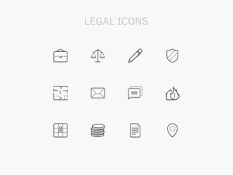 Download Free 12 Legal Icons PSD - Free Misc Icons