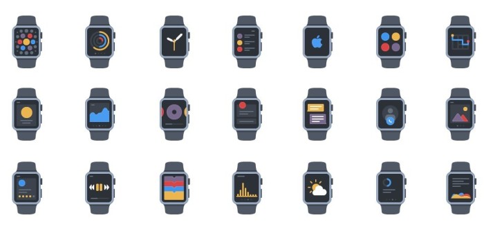 Download Free 20 Flat Apple Watch Icons Vector - Free Vector Icons