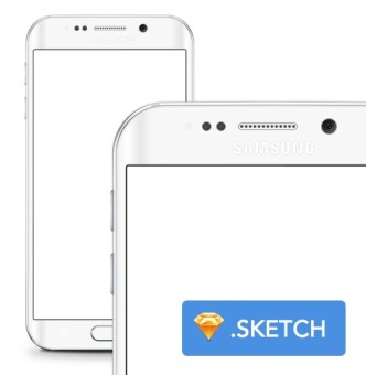 Download Free Galaxy S6 Edge Sketch Template - Free Mockups
