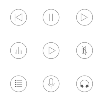 Download Free 9 Minimal Music Icons Vector - Free Vector Icons