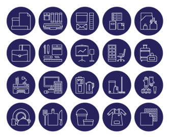 Download Free 20 Minimal Office Vector Icons - Free Vector Icons