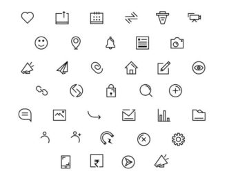 Download Free 36 Web App Line Icons Vector - Free Vector Icons, Web Icons