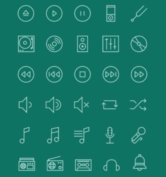 Download Free 30 Editable Music Icons Figma - Free App Icons, Figma