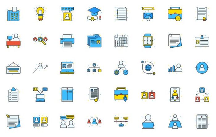Download Free 40 Colorful Job Seeker Icons - Free Vector Icons