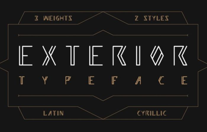 Download Free EXTERIOR Font - Free Fonts