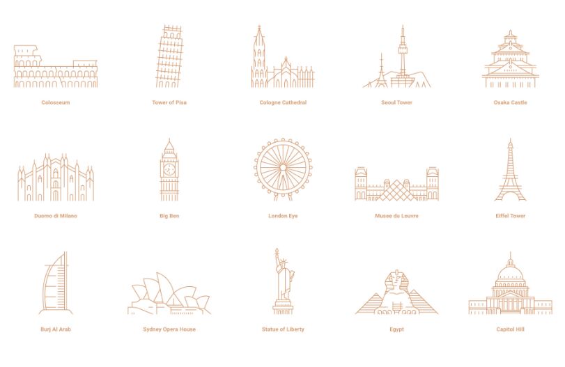 Download Free 15 Famous Landmarks Vector - Free Vector Misc