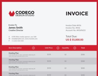Download Free Invoice Template For Photoshop And Illustrator - Free PSD ...