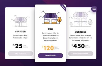 Download Free Elegant Store Pricing Table Template PSD - Free PSD Mockups