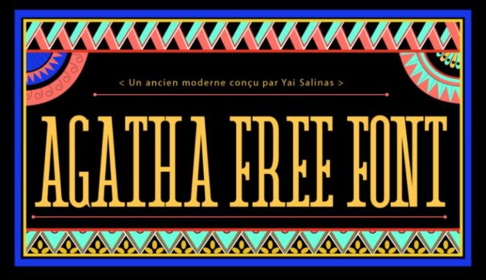 Download Free Agatha Display Typeface - Free Fonts