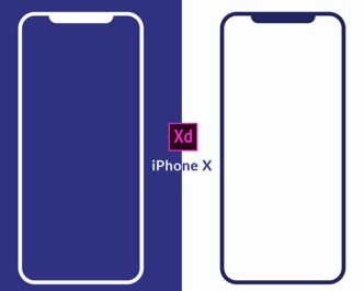 Download Free Minimalist iPhone X Wireframes Mockup For XD - Free Mockups