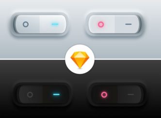 Download Free Realistic Switch Templates Sketch - Free Form Elements ...