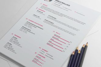 Download Free Professional Resume/CV/Cover Letter Mockup PSD - Free PSD ...