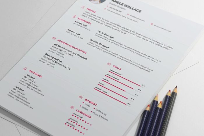 Download Free Professional Resume/CV/Cover Letter Mockup PSD - Free PSD ...