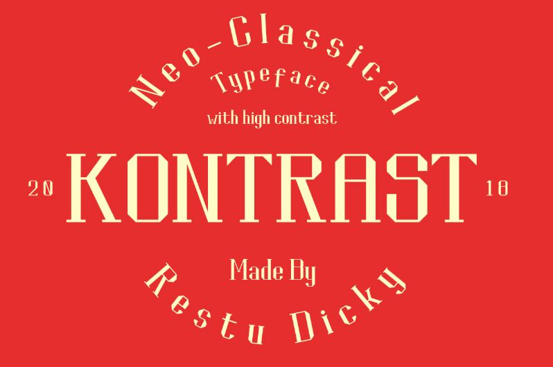 Download Free KONTRAST Font - Free Fonts