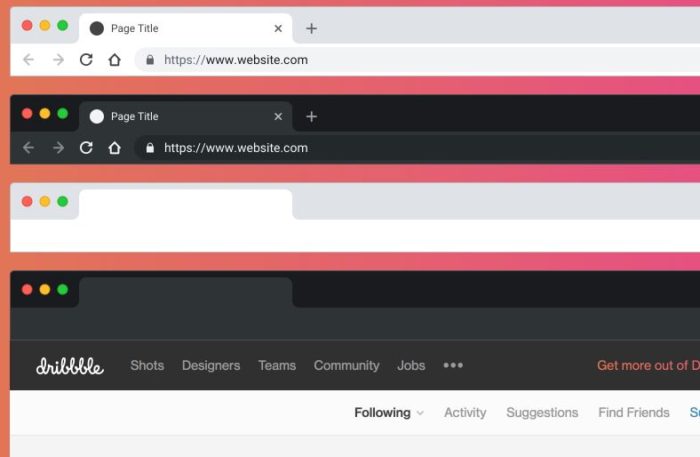 Download Free Flat Chrome 69 Material Design Mockup For Sketch - Free ...