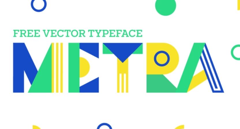 Download Free Metra Geometric Vector Typeface - Free Fonts