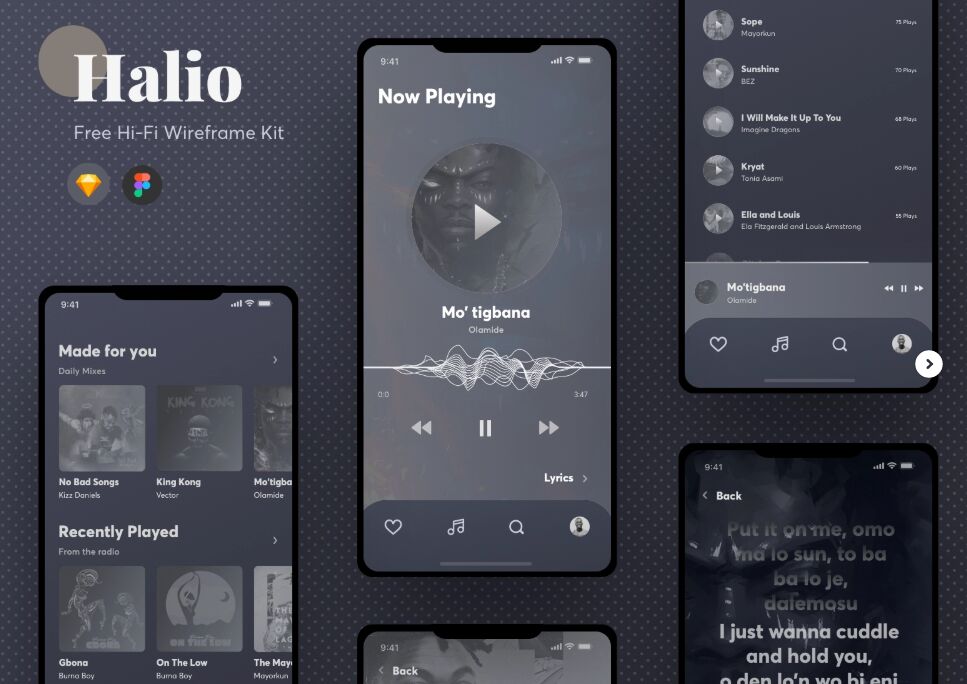Download Free Pretty Nice Hi-Fi Wireframing Kit - Free Web & Mobile ...