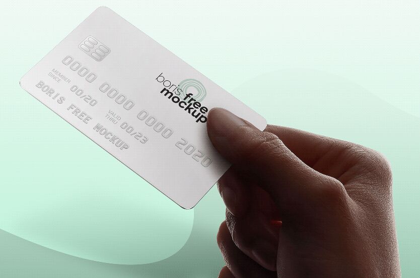 Download Free Realistic Hand Holding Credit Card PSD Mockup - Free PSD ...