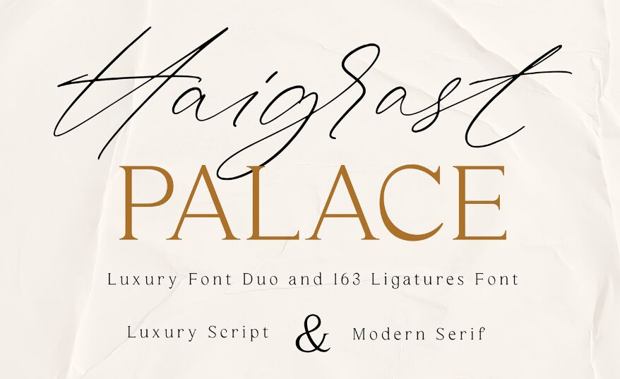 Download Free Haigrast Luxury Script & Modern Serif Font - Free Fonts