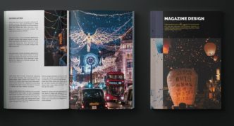 Download Free Photorealistic Magazine Template For Illustrator - Free ...