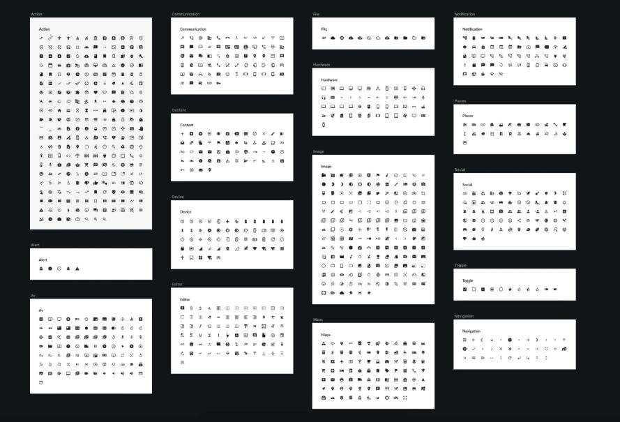 Download Free Material Design Icons Pack For Sketch - Free Sketch, Web ...