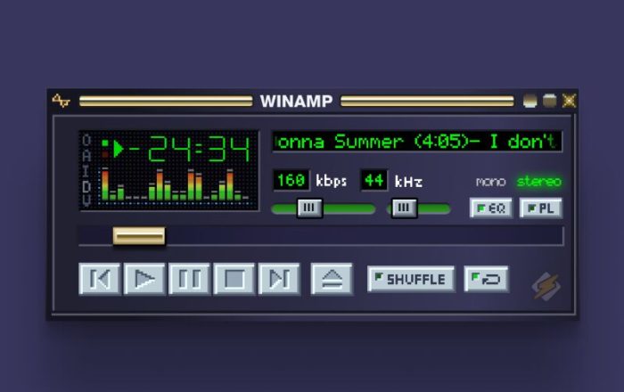 Download Free Winamp Classic UI For Figma - Free Figma