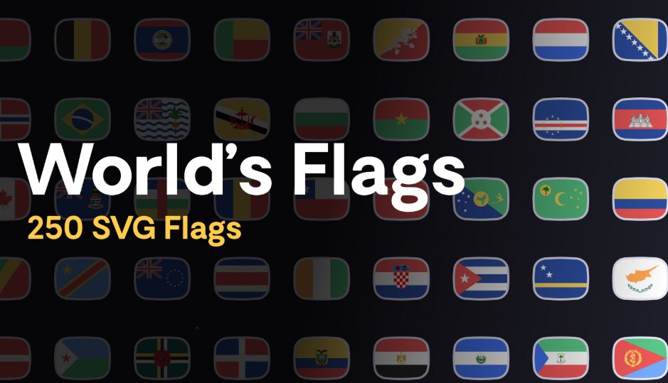 Download Free 250 Country Flags Of The World (Figma) - Free Figma ...