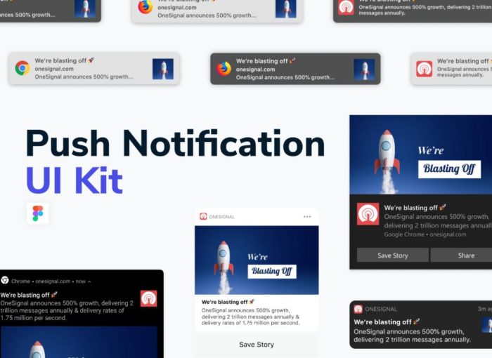 Download Free Push Notification UI Kit Figma - Free Figma