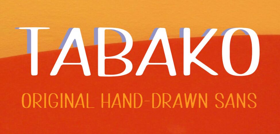 Download Free TABAKO Handdrawn Font - Free Fonts