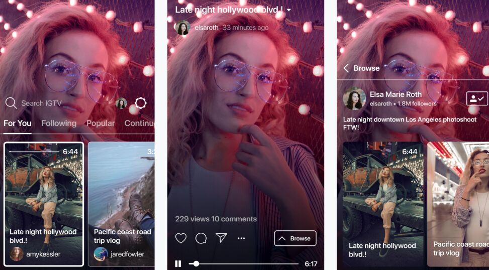 Download Free Instagram IGTV UI Kit PSD - Free Mobile UI