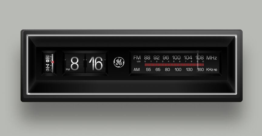 Download Free Realistic Electric Flip Number Clock Figma - Free Figma