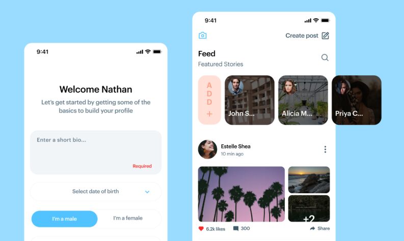 Download Free Social App UI Template For Figma - Free Figma, Mobile UI
