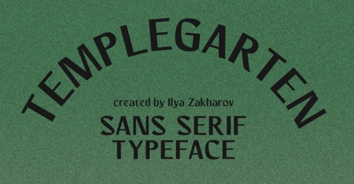 Download Free Templegarten Sans Serif Font - Free Fonts