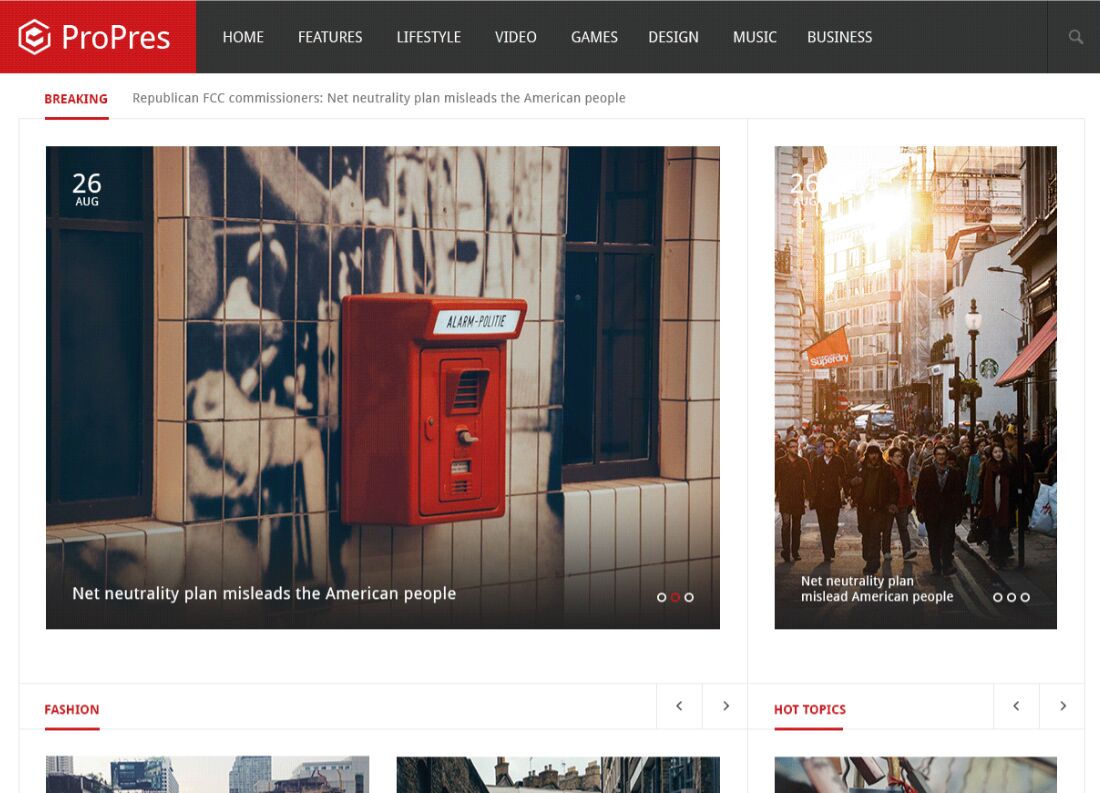 Download Free News & Magazine Blog Templates PSD - Free Website Templates
