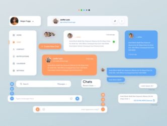 Download Free Chat Dashboard App UI Design Figma - Free Figma
