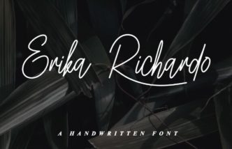 Download Free Erika Richardo Script Font - Free Fonts