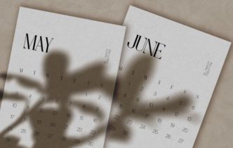 Download Free Minimal Light Calendar 2021 Vector Template - Free Vector ...