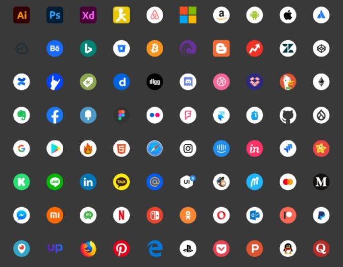 Download Free 100+ Social Media Icons (3 Styles) - Free Social Icons