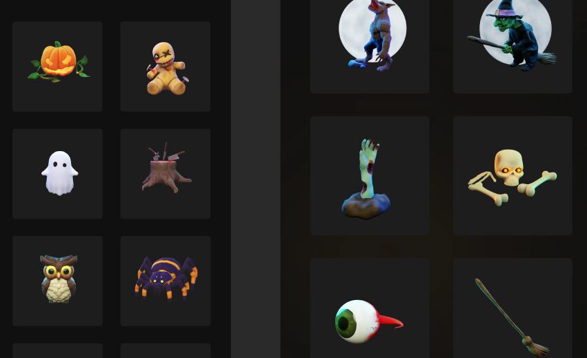 Download Free 3D Halloween Icon Pack Figma - Free Figma