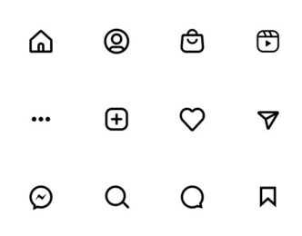 Download Free Instagram UI Icons Figma - Free App Icons, Figma