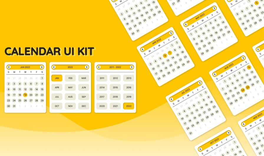 Download Free Calendar UI Kit Figma - Free Figma