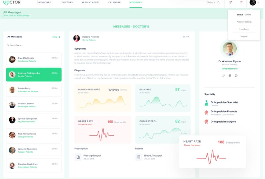 Download Free Dental Medical Web UI Kit Figma - Free Figma, Web UI Kits