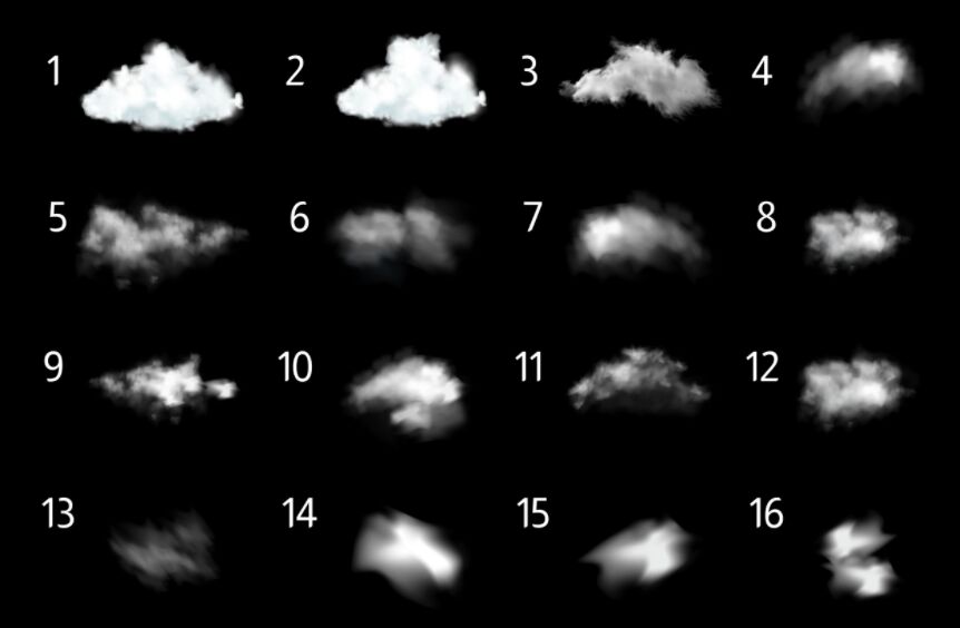 Cloud Sprite Texture Bubbly Clouds Stock Vector Images Alamy