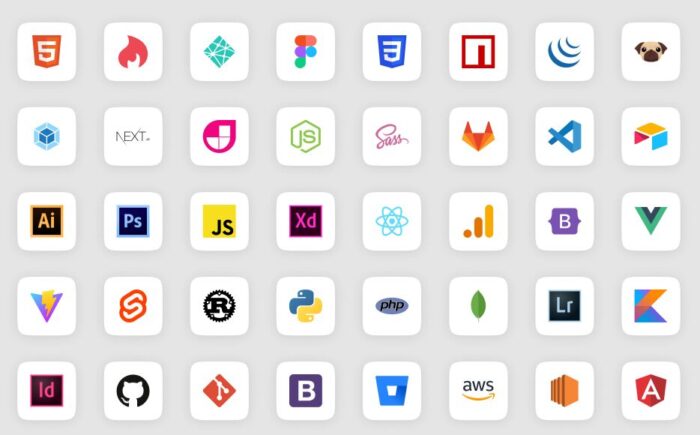 Download Free 80+ Tech & Design Stack Icons Figma - Free App Icons, Figma