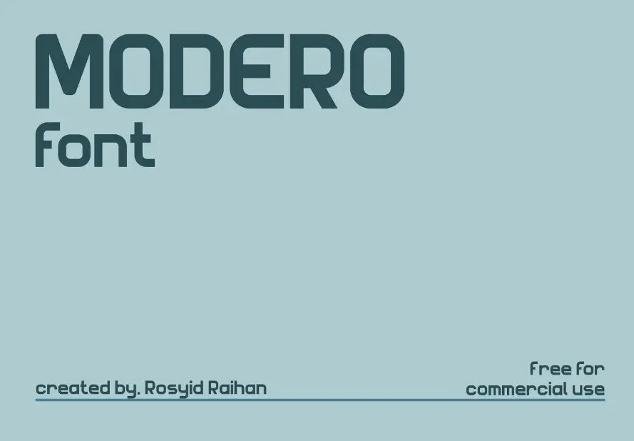 Download Free Modero Font - Free Fonts
