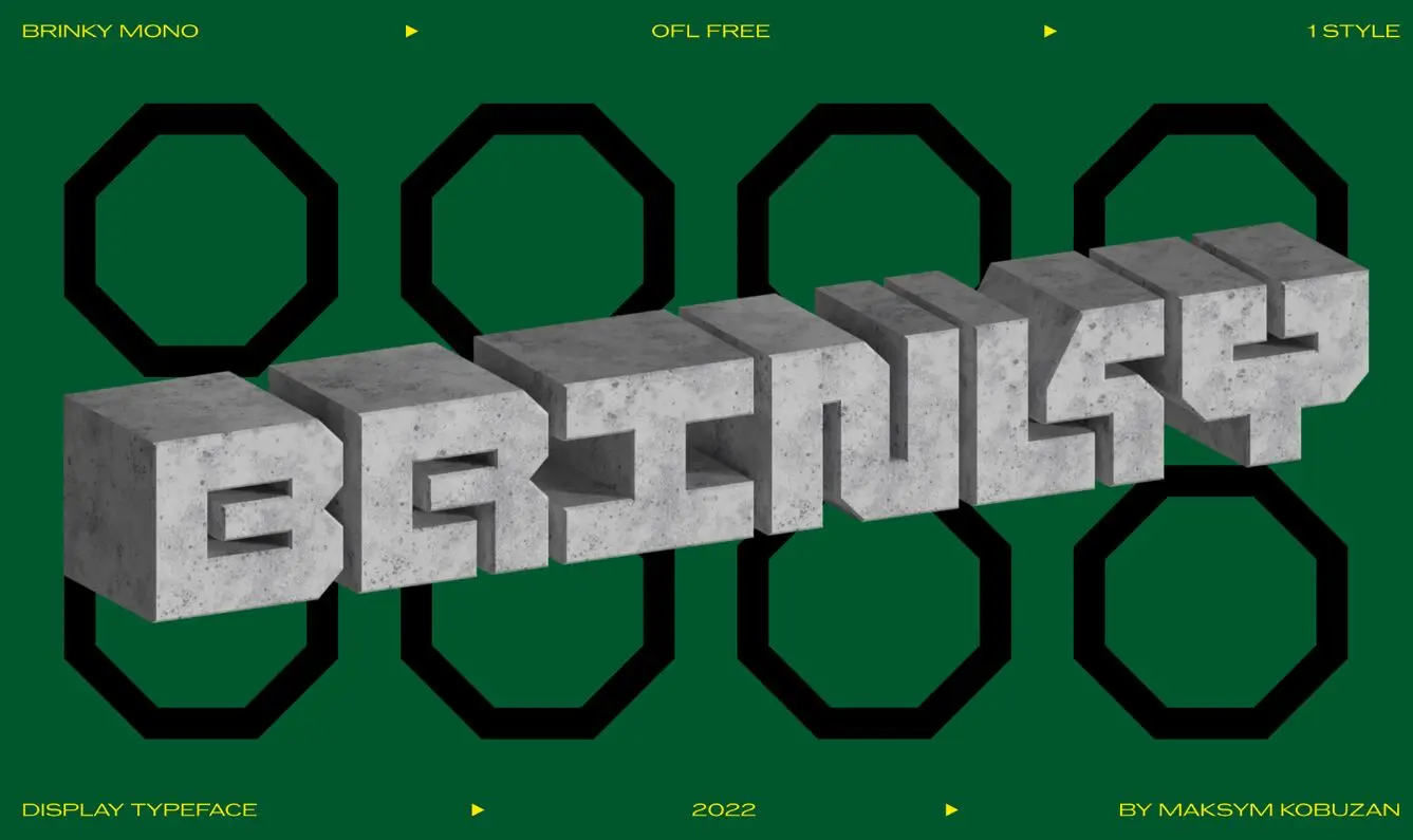 Download Free BRINKY MONO Display Font - Free Fonts